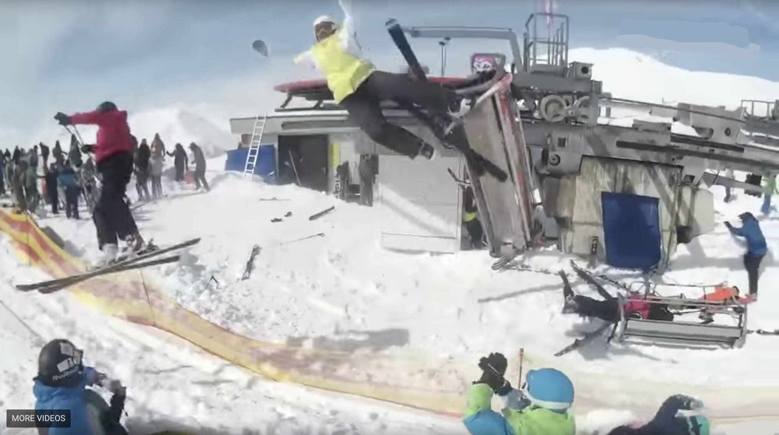 Terrifying Chairlift Rollback Malfunction At Georgia Ski Area | Dozens ...