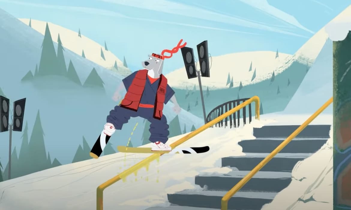 VIDEO: Cartoon Skiing Ninja Dogs...Yes Please! - Unofficial Networks