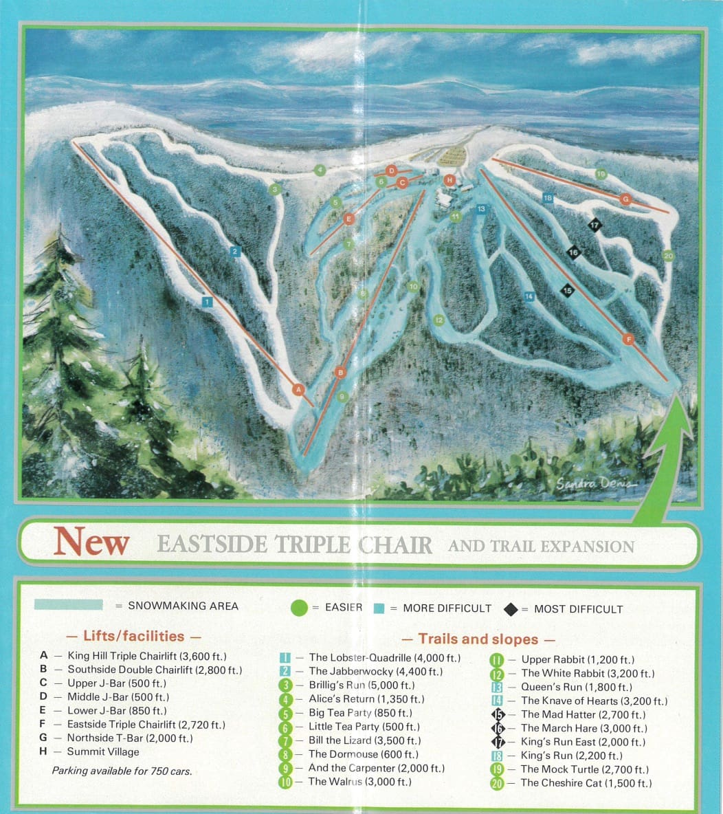 I Purchased Some Vintage Trail Maps Of My Hometown's Abandoned Ski Area ...