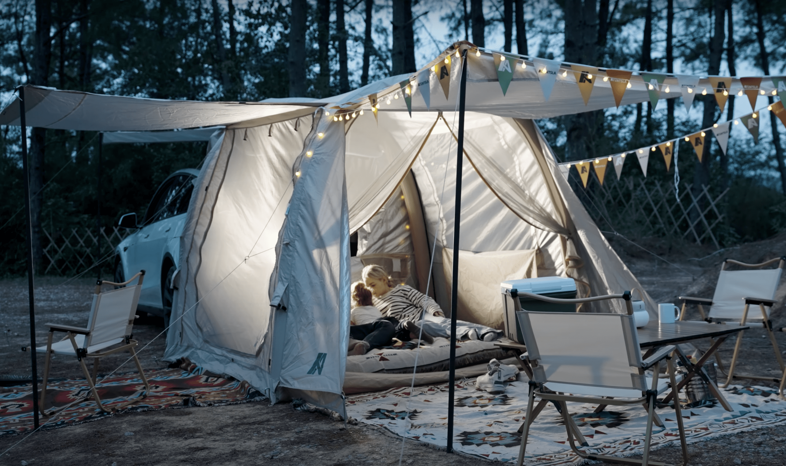 Up Your Glamping Experience With The Tentsla Tesla Tent - Unofficial ...