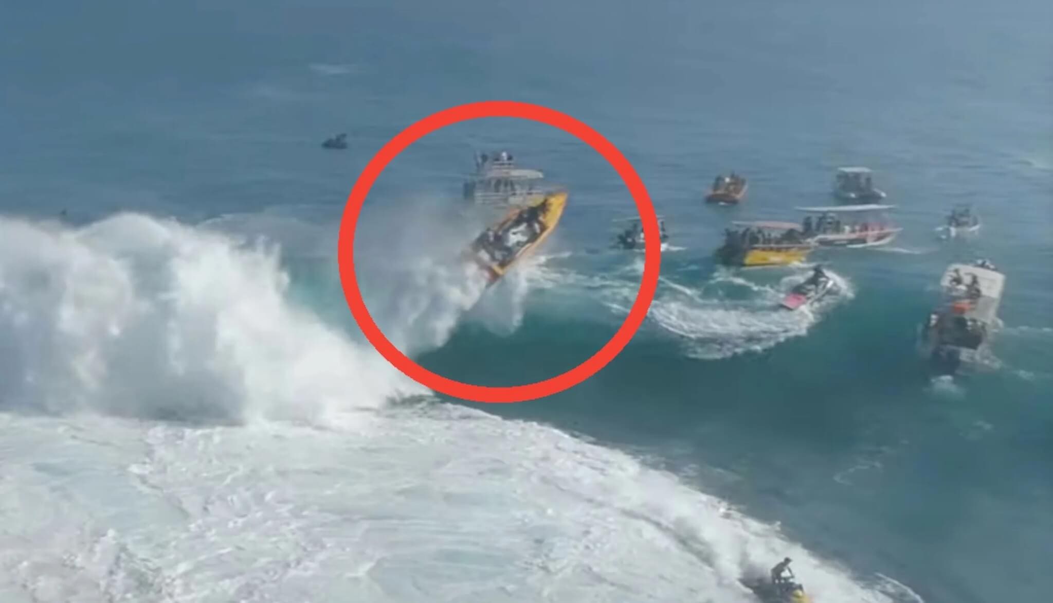 Surf Photographers Tossed From Boat During Chaotic Wave Accident ...