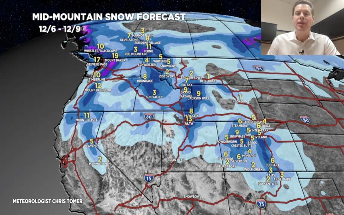 Snow Forecast: Deciphering the Upcoming Snow Patterns From Chris Tomer ...