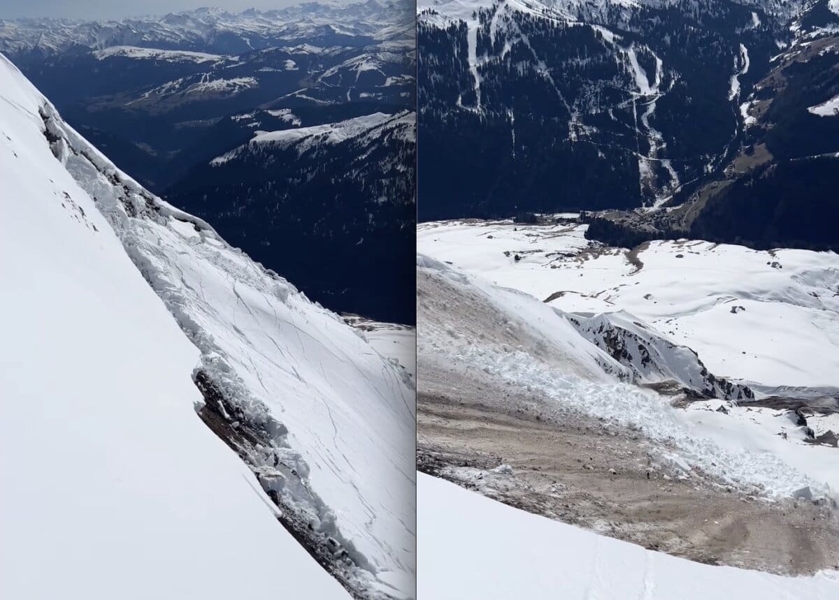 VIDEO: Massive Avalanche Scours Mountainside in France - Unofficial ...