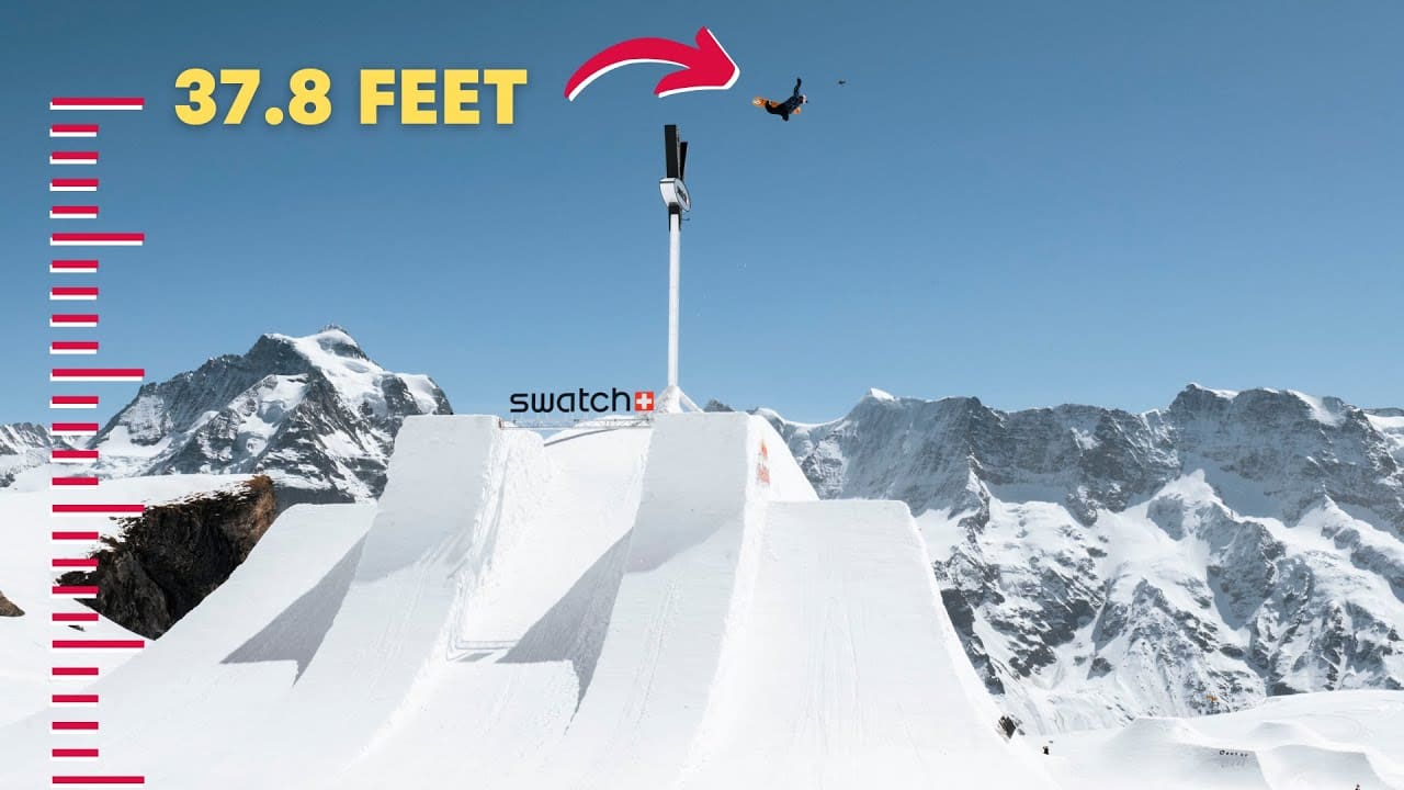 New World Record Highest Snowboard Air (37.8 Feet) - Unofficial Networks