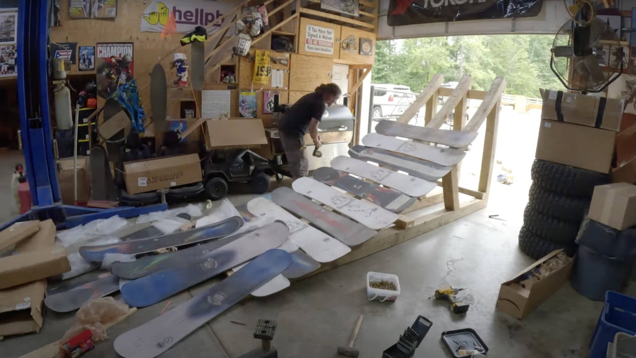 Never Summer Snowboards Repurposed Into Mountain Bike Ramp - Unofficial ...