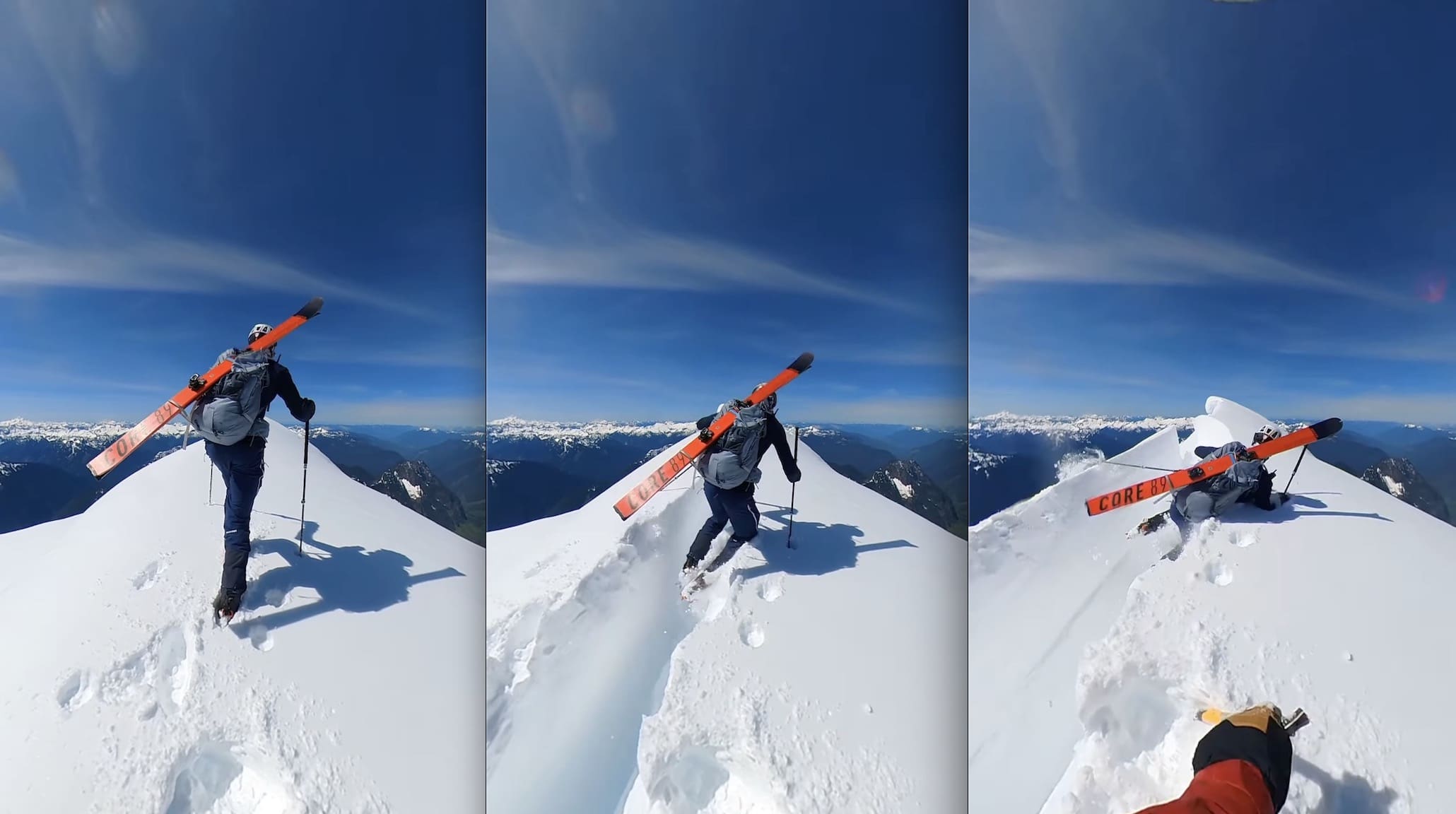 Frightening Reminder That Hiking Along Cornices Is Playing With Fire - Unofficial Networks