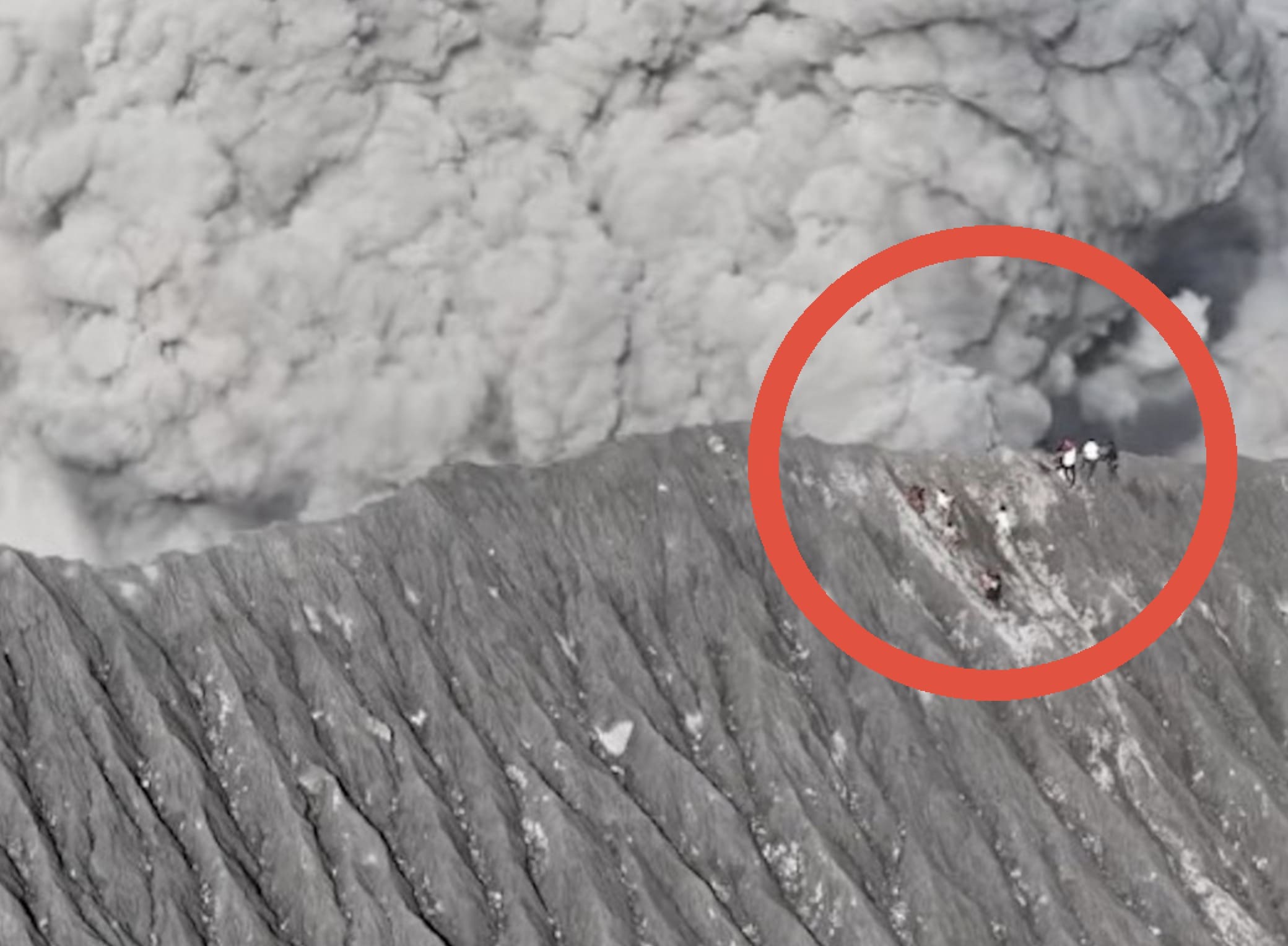 VIDEO: Climbers Run For Cover After Showered With Volcanic Ejecta In ...