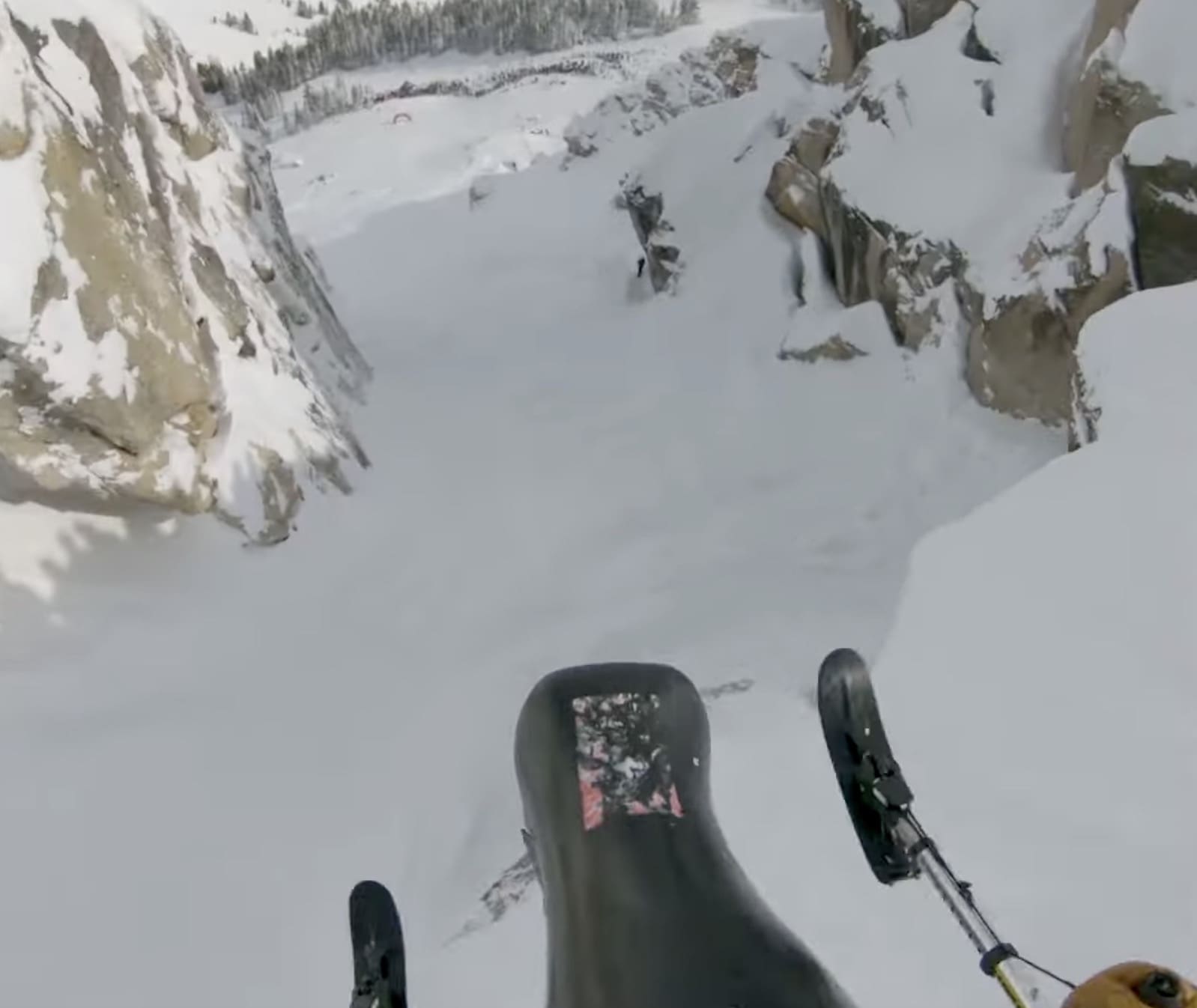 Sit-Skier's POV Sending Corbet's Couloir @ Jackson Hole - Unofficial ...
