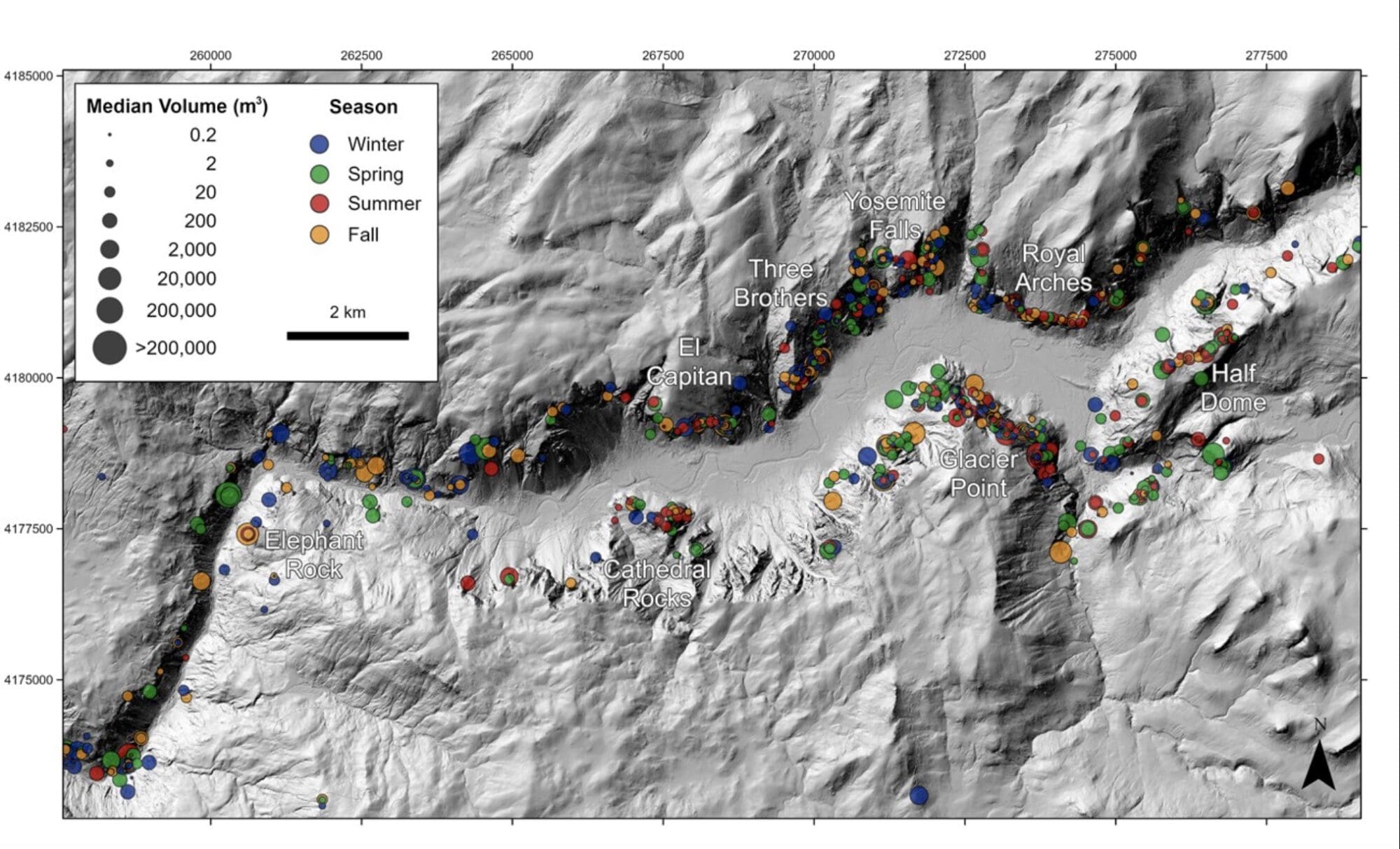 Detailed 3D Map Explores Rockfalls @ Yosemite National Park ...