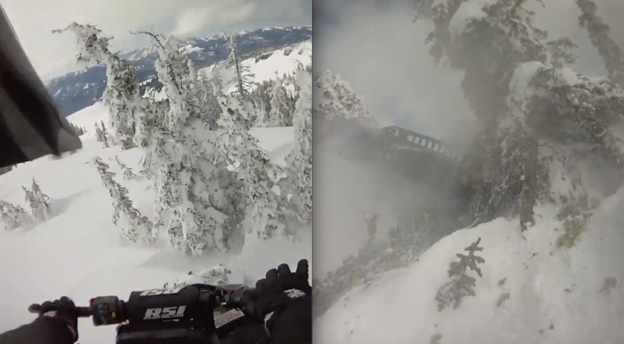 Snowmobiler Slams Into Tree After Blind Jump - Unofficial Networks