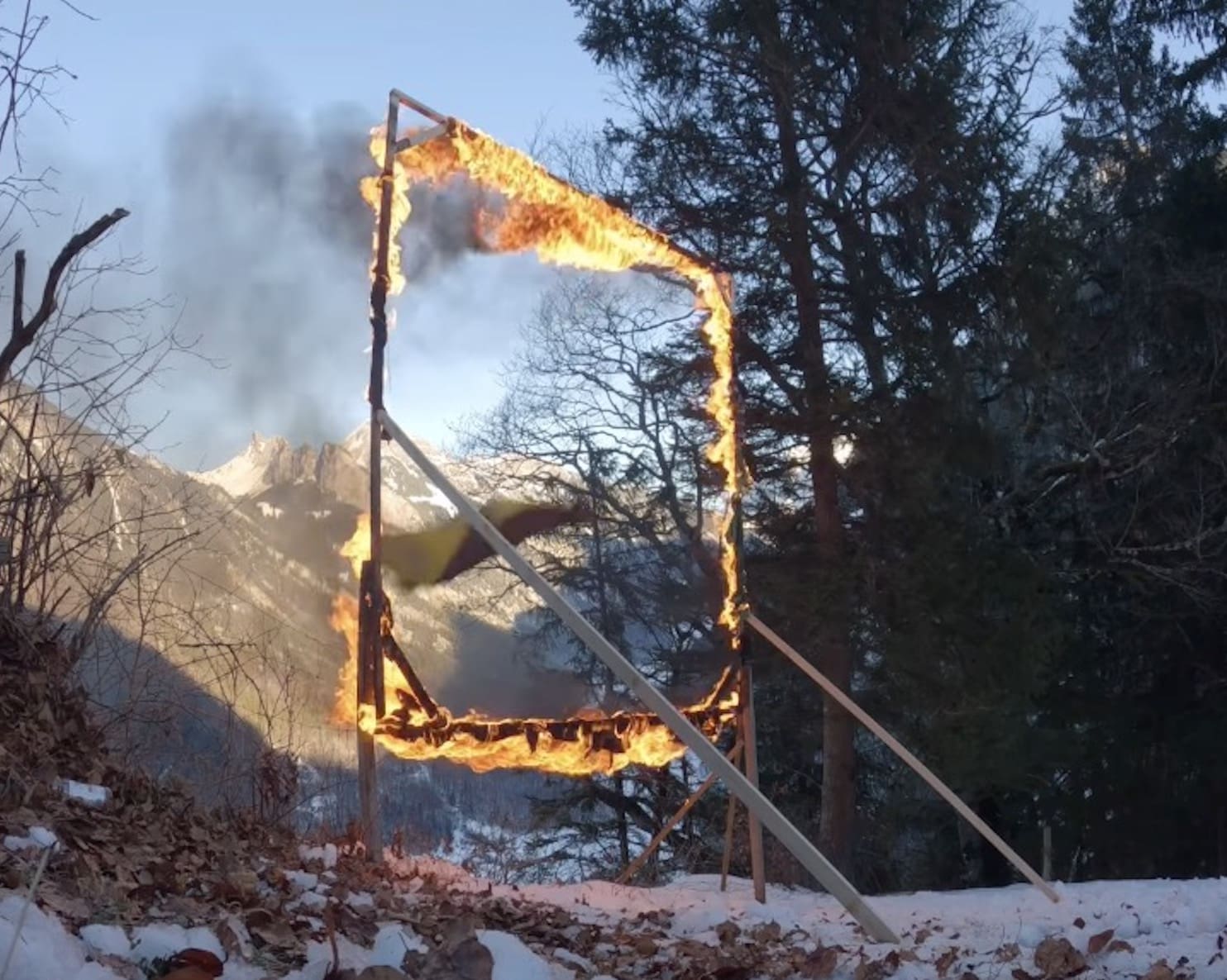 Wingsuit Pilot Flies Through A Ring Of Fire - Unofficial Networks