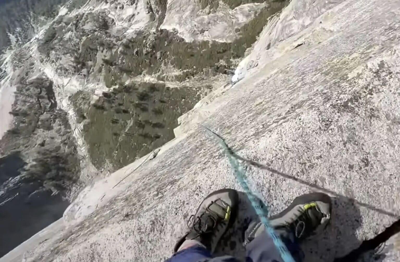 Why Yosemite Climbers Dubbed This Extremely Narrow Rock Shelf "Thank ...