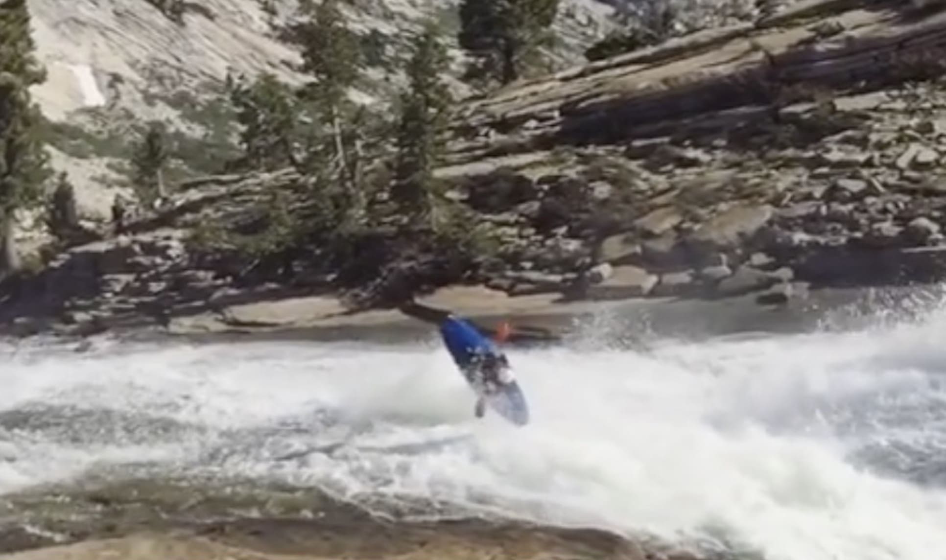 Kayaker Goes Airborne In High Speed Descent at Yosemite National Park ...