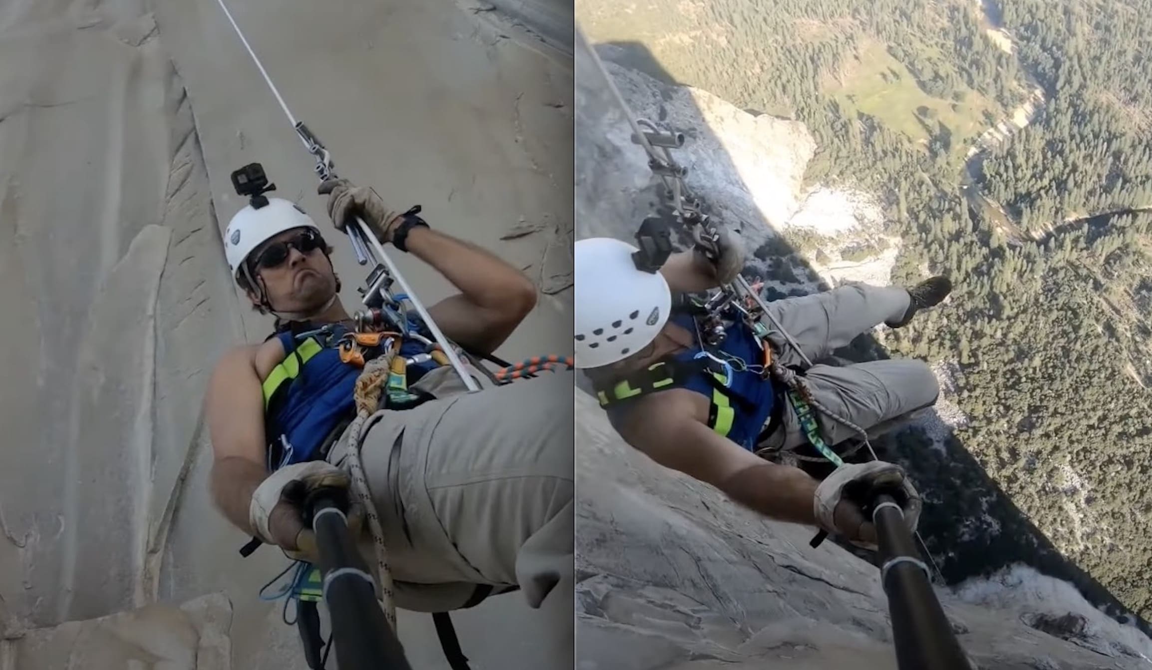 Climbers Use 3000-Foot Rope To Rappel The Entirety of El Capitan ...