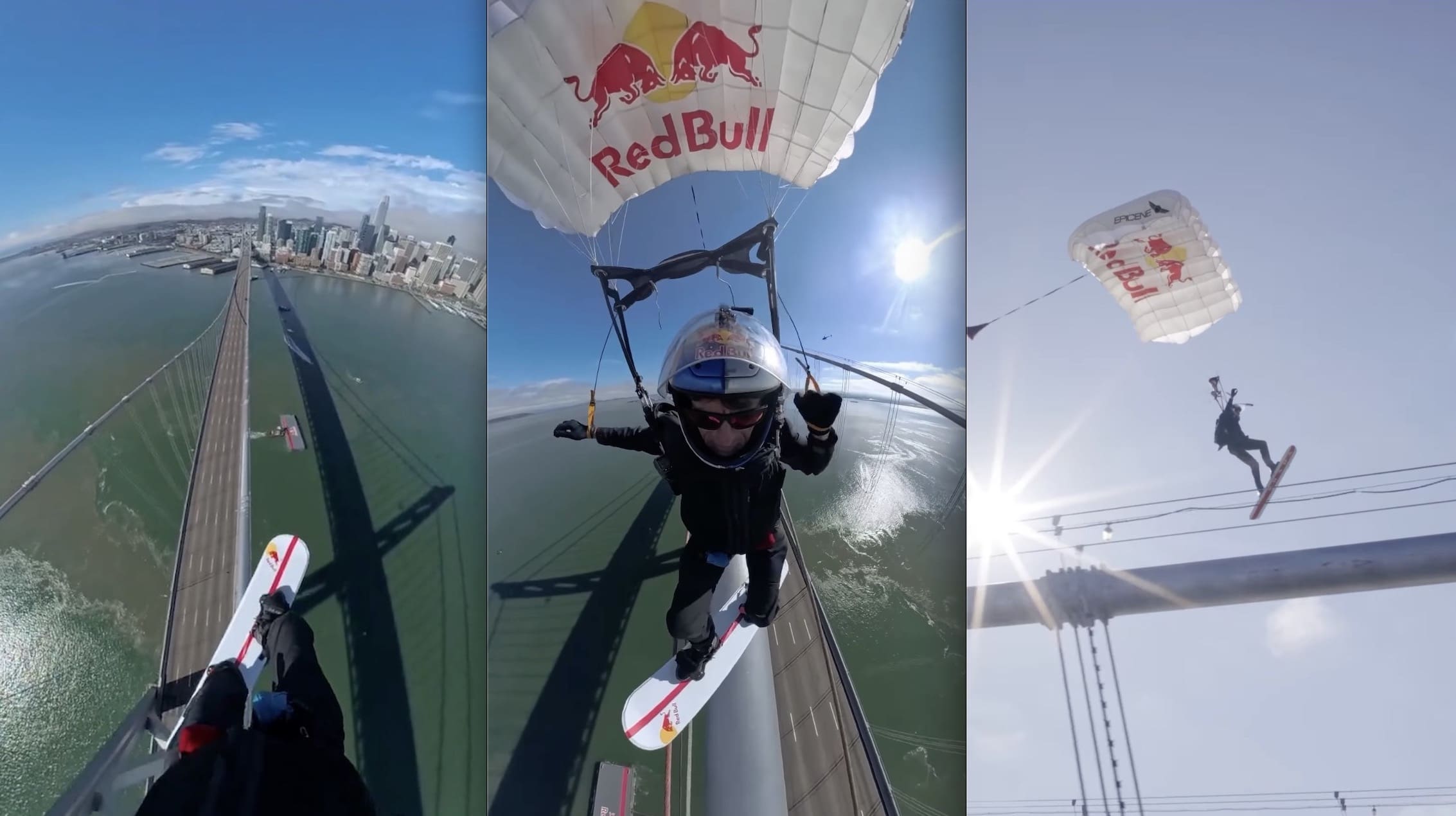 Sky Surfer Grinds San Francisco Bay Bridge - Unofficial Networks