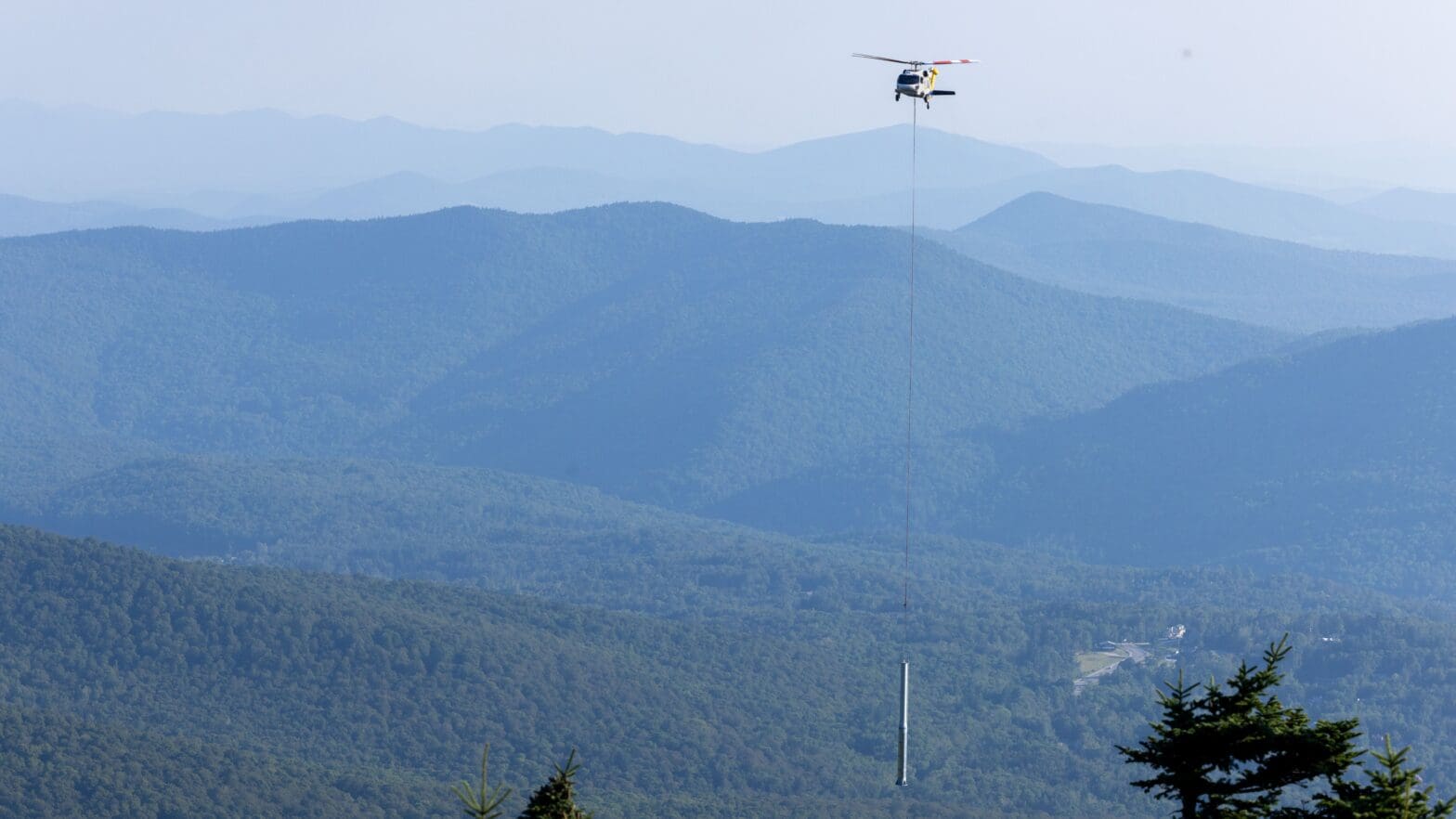 Helicopter Crews Install Lift Towers For Killington's New $12 Million ...