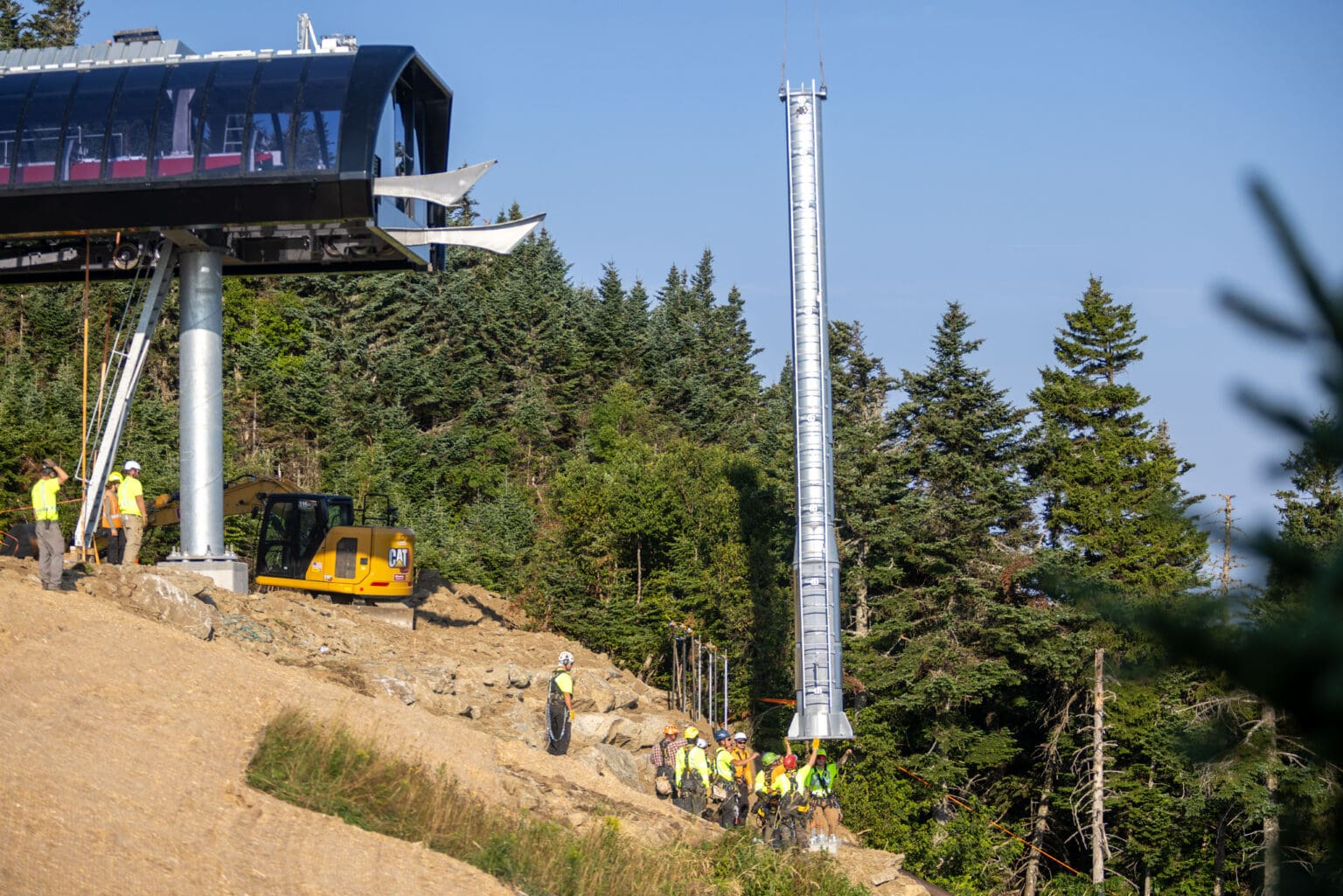 Helicopter Crews Install Lift Towers For Killington's New $12 Million ...