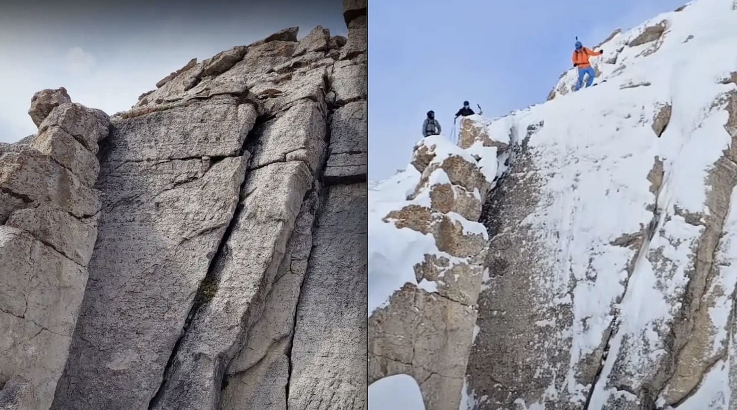 This Classic Jackson Hole Ski Line Looks Humanly Impossible Without ...