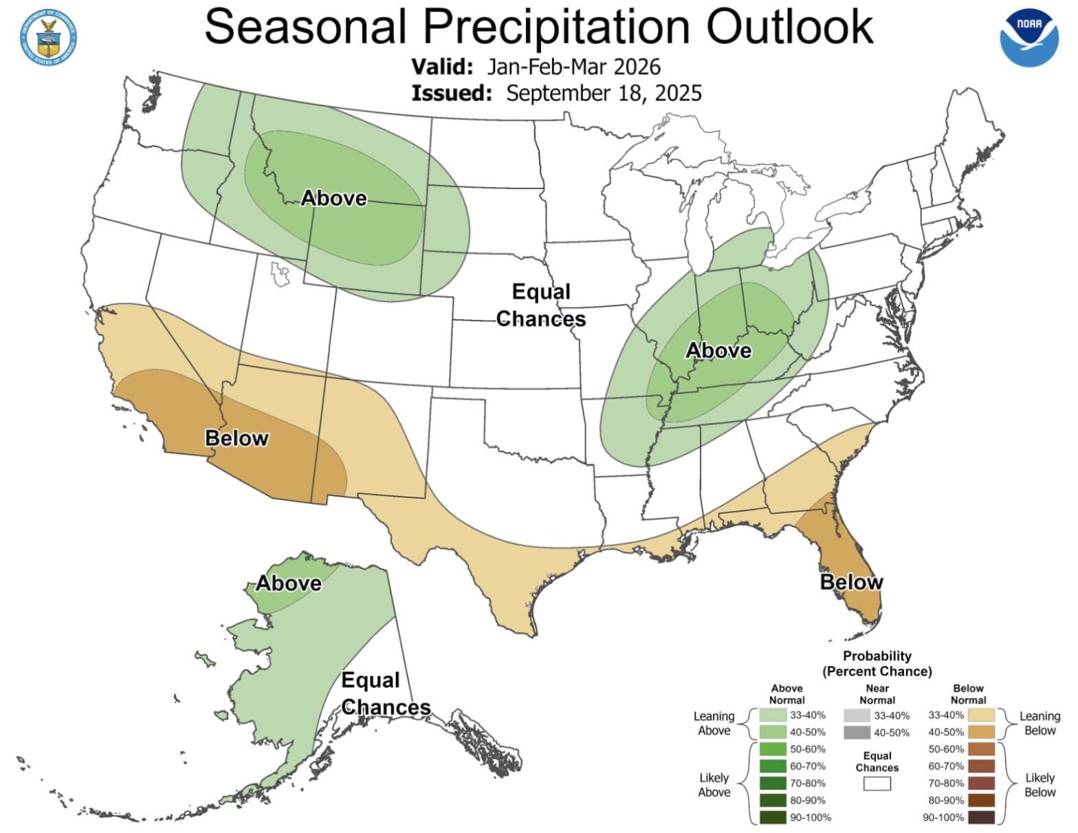 NOAA Winter 2025 - 2026 Outlook: Regions Set for the Heaviest Snowfall ...
