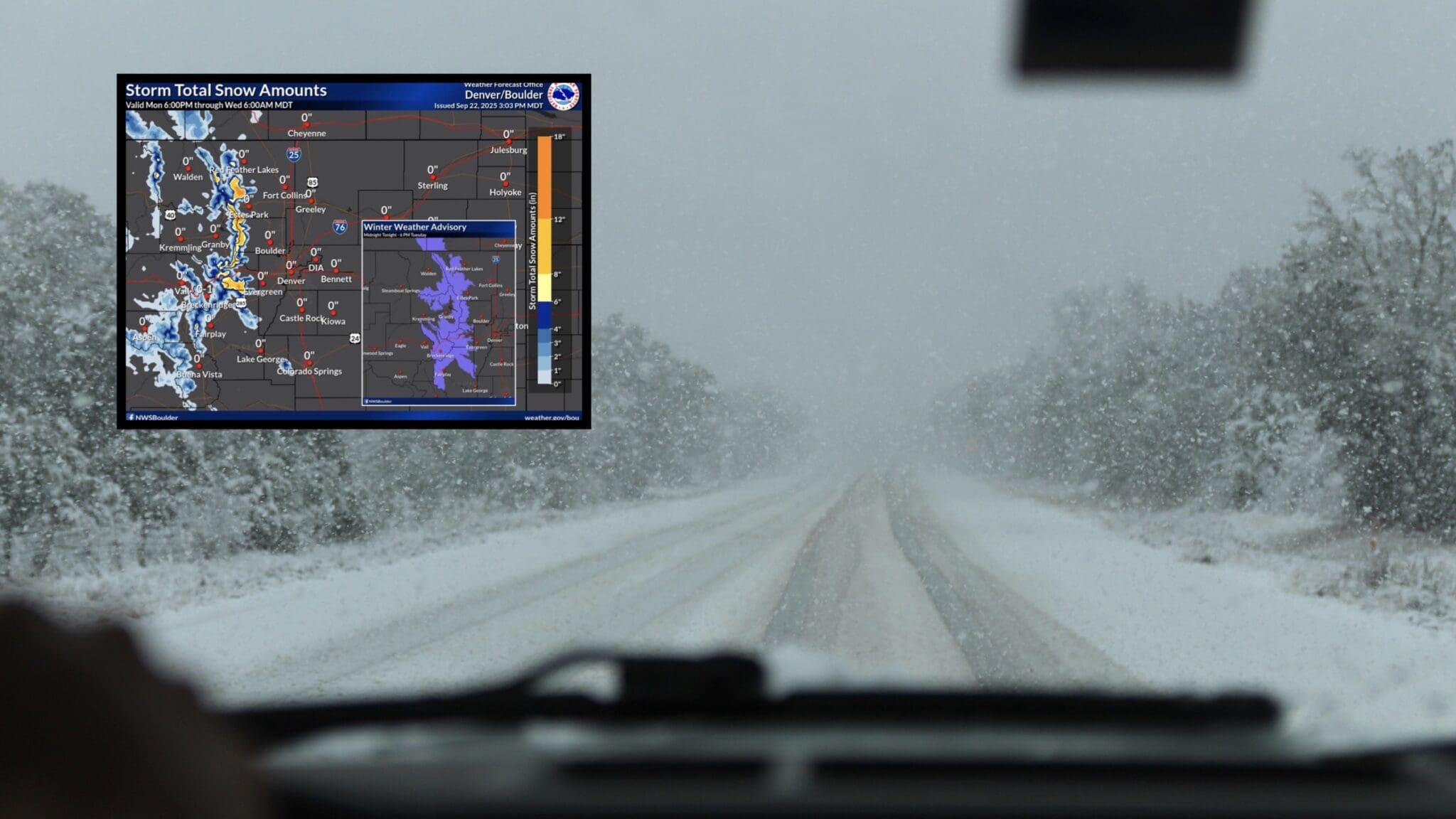 NOAA Issues Winter Weather Advisory For Thousands As First Major Snow ...