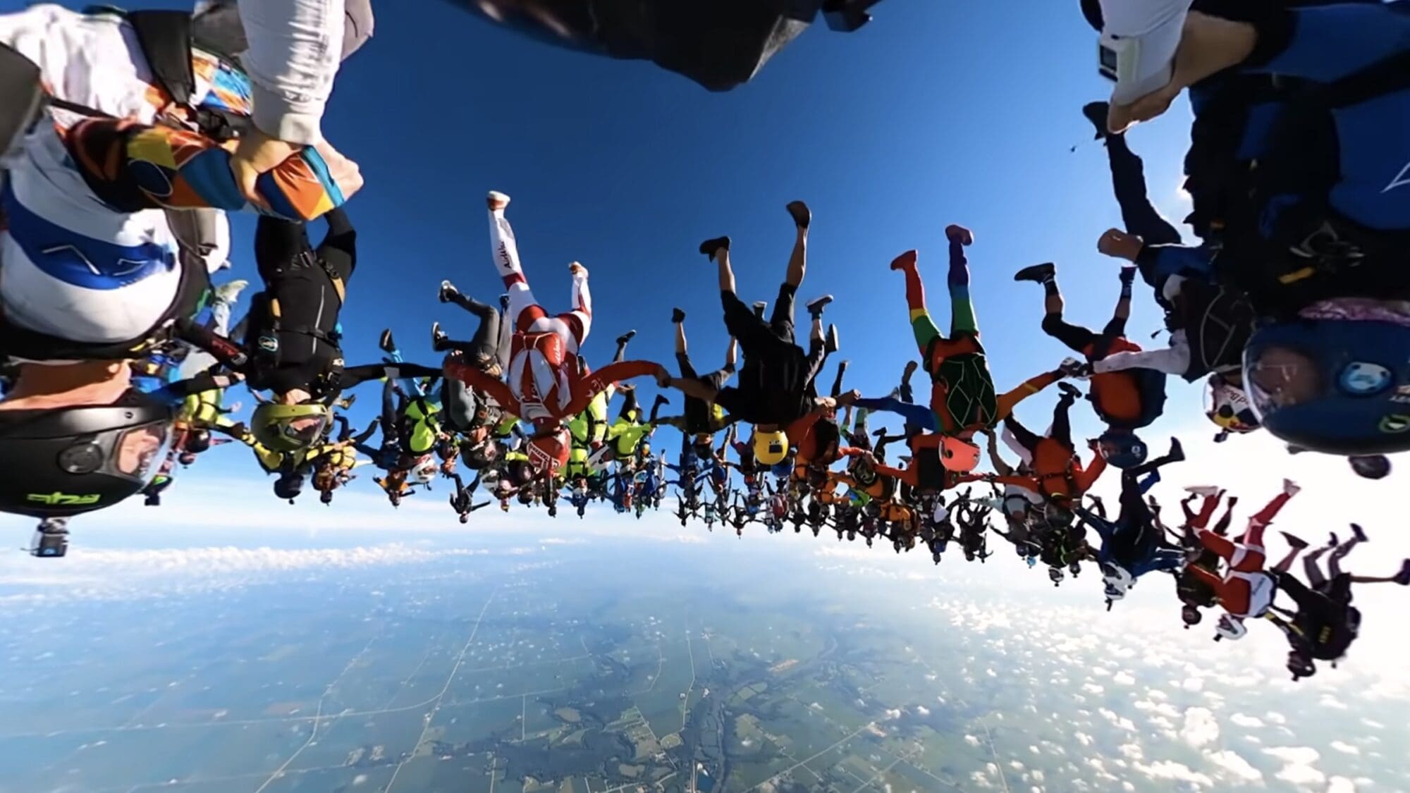 174 Skydivers Set World Record For The Most People In A Head-Down ...