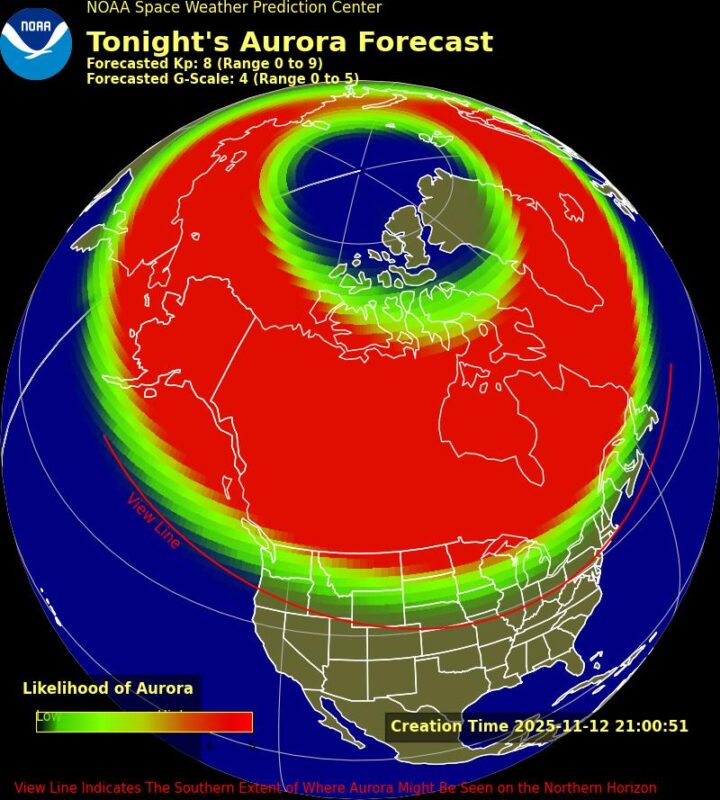 Aurora Borealis Could Be Visible Across The U.S. Again Tonight ...