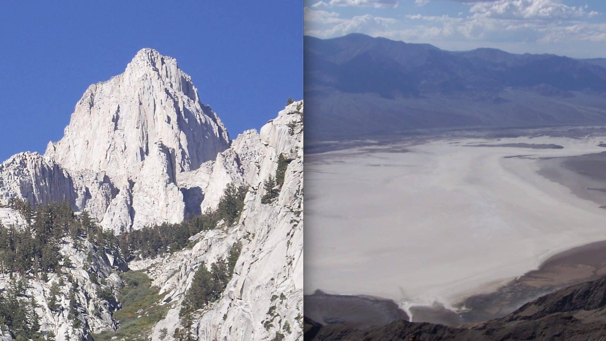 The Highest And Lowest Points In The Lower 48 Are Less Than 100 Miles ...
