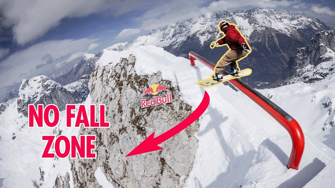 Skiers & Snowboarders Push Limits On "No Fall Zone" Ridgeline Terrain ...