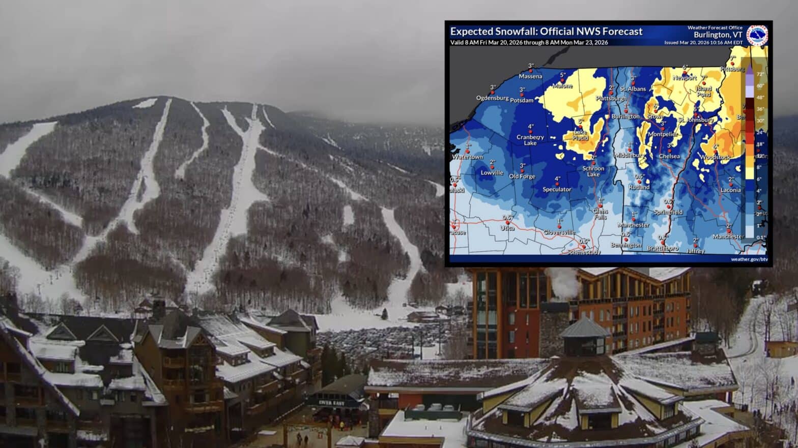 Winter Weather To Bring Large Snow Totals To Portions of New York and ...