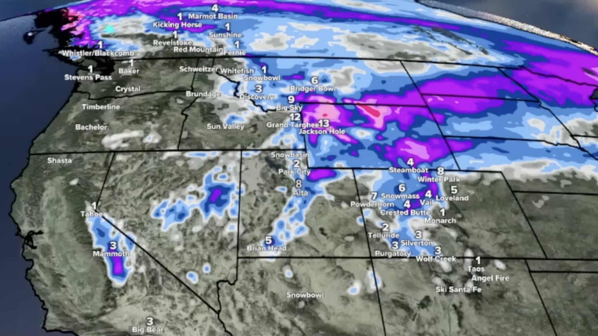 Two Storm Systems Targeting the West Next Week, More Snow on the Way ...