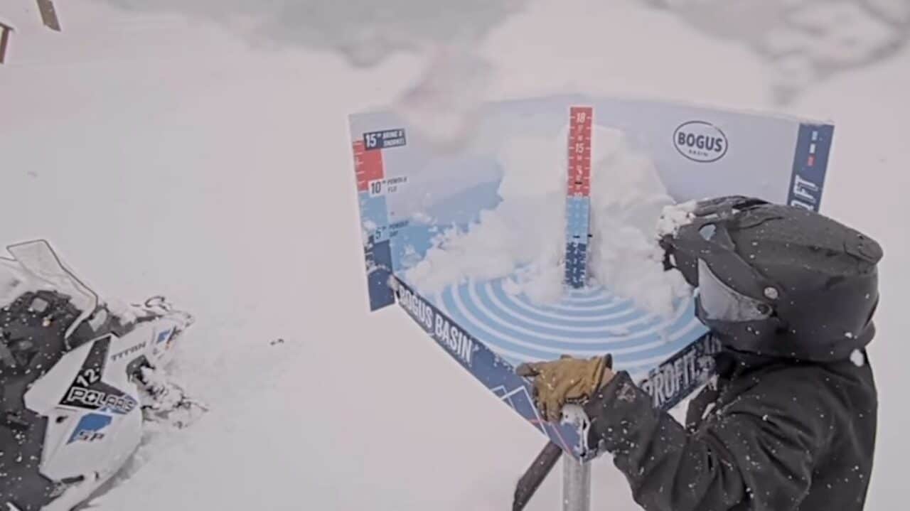 Bogus Basin Employee Gets Stranded on Live Camera While Clearing Snow ...