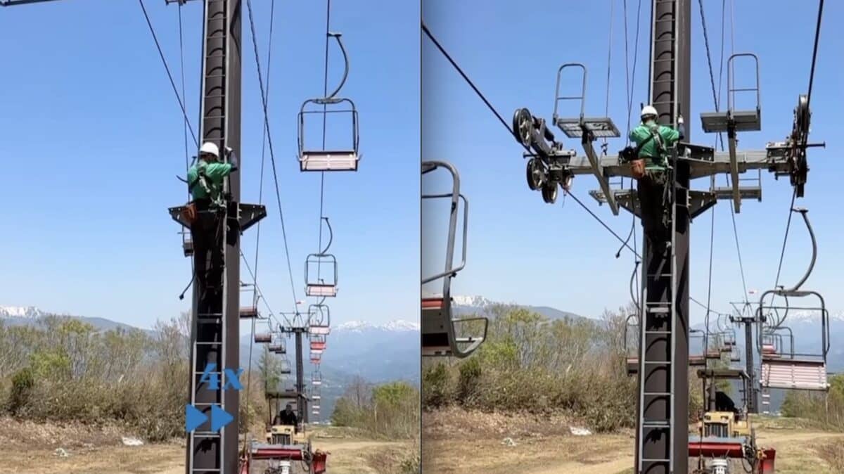 This Japanese Ski Lift Has An Adjustable Height For Summer Recreation ...