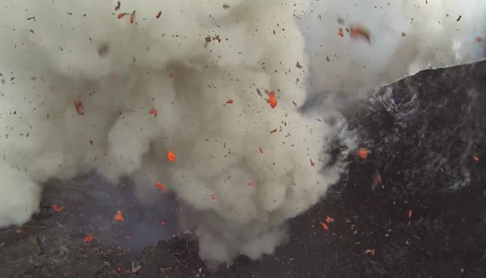 This Drone Footage of Erupting Volcano Is Out of Control | Unofficial ...