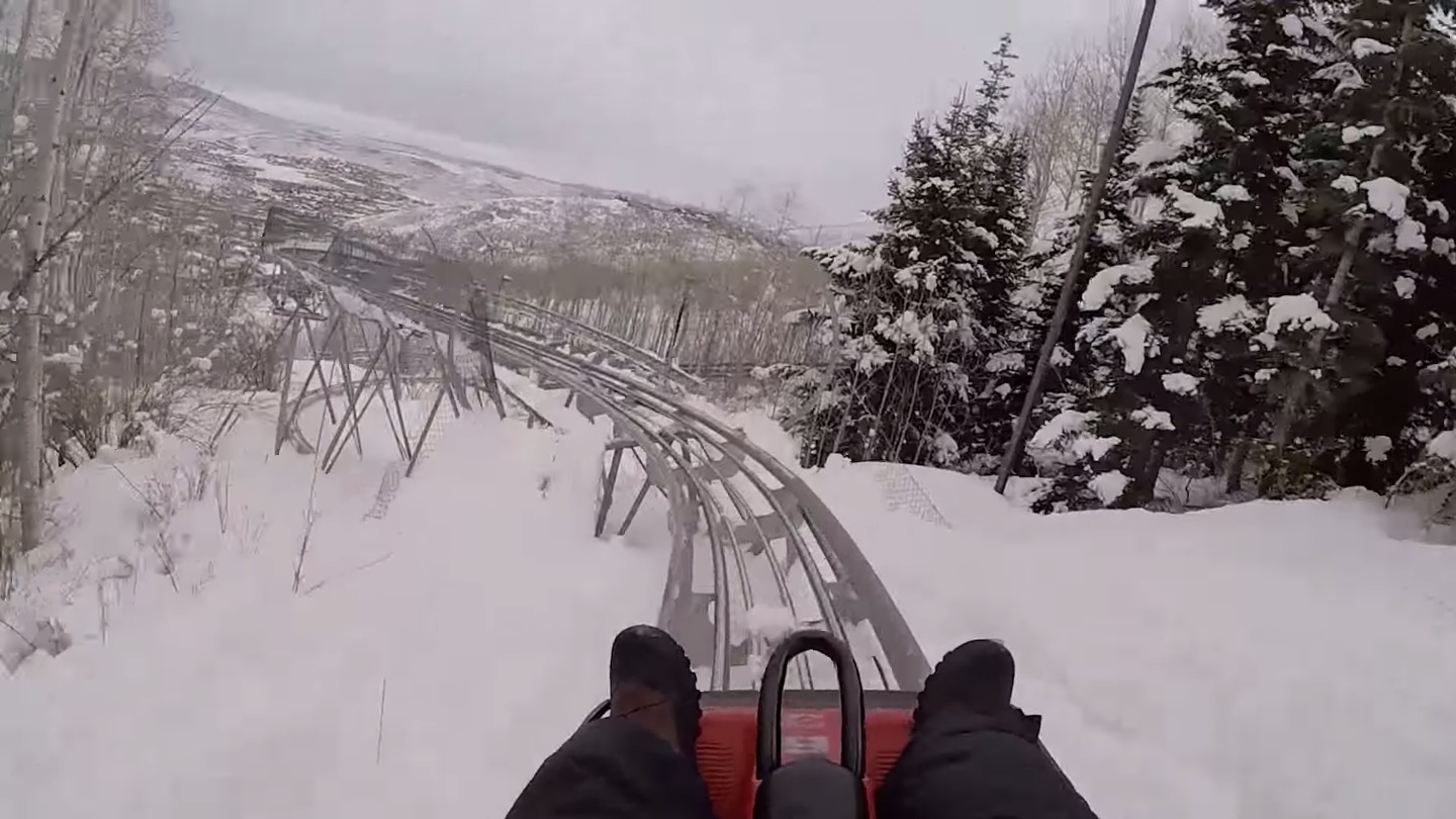 Park City’s Alpine Roller Coaster Looks Pretty Fun In The Snow ...