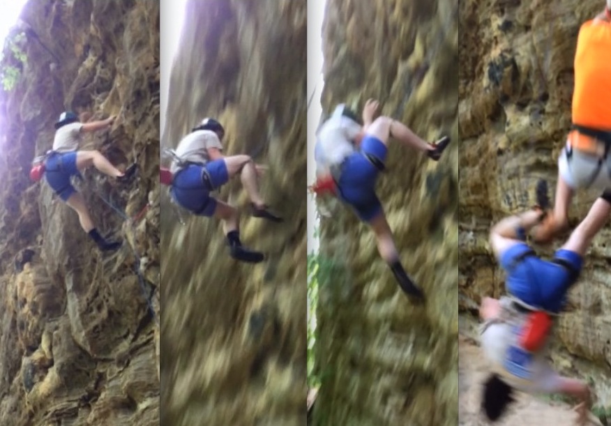 WATCH: Climber Falls And Is Saved With Inches To Spare | Unofficial ...