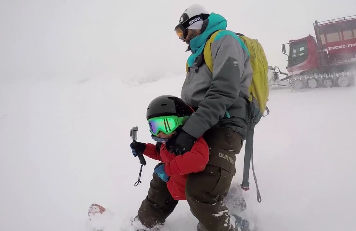 Smile and Watch This Dad Give His Son The Powder Experience ...