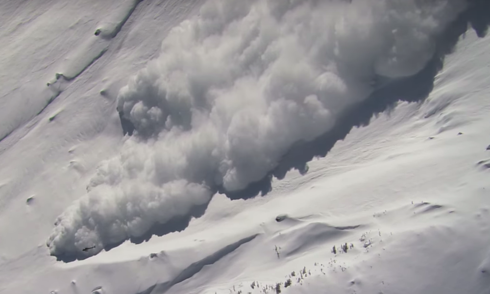 Large Avalanche Buries Car On Alpine Meadows Road