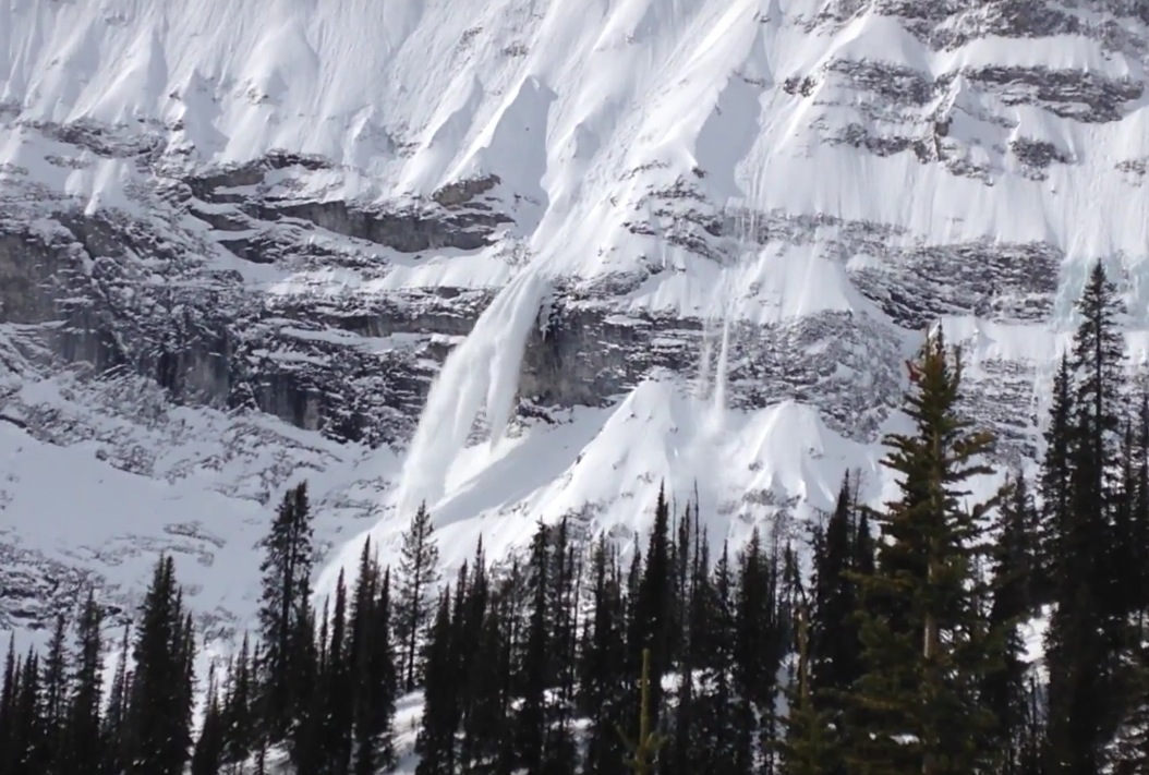 WATCH: Beautiful Natural Avalanche In Alberta Looks Like A Snow ...