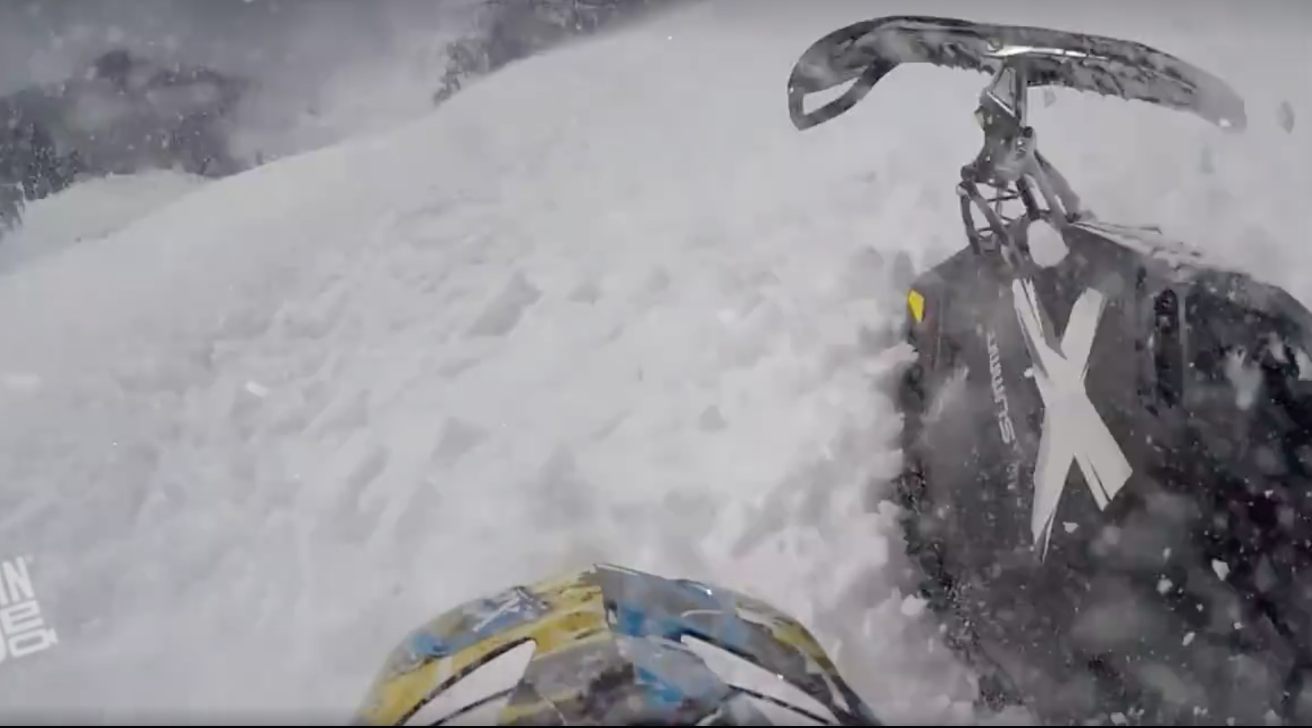 Terrifying Video of Snowmobiler Caught in Avalanche | Unofficial Networks