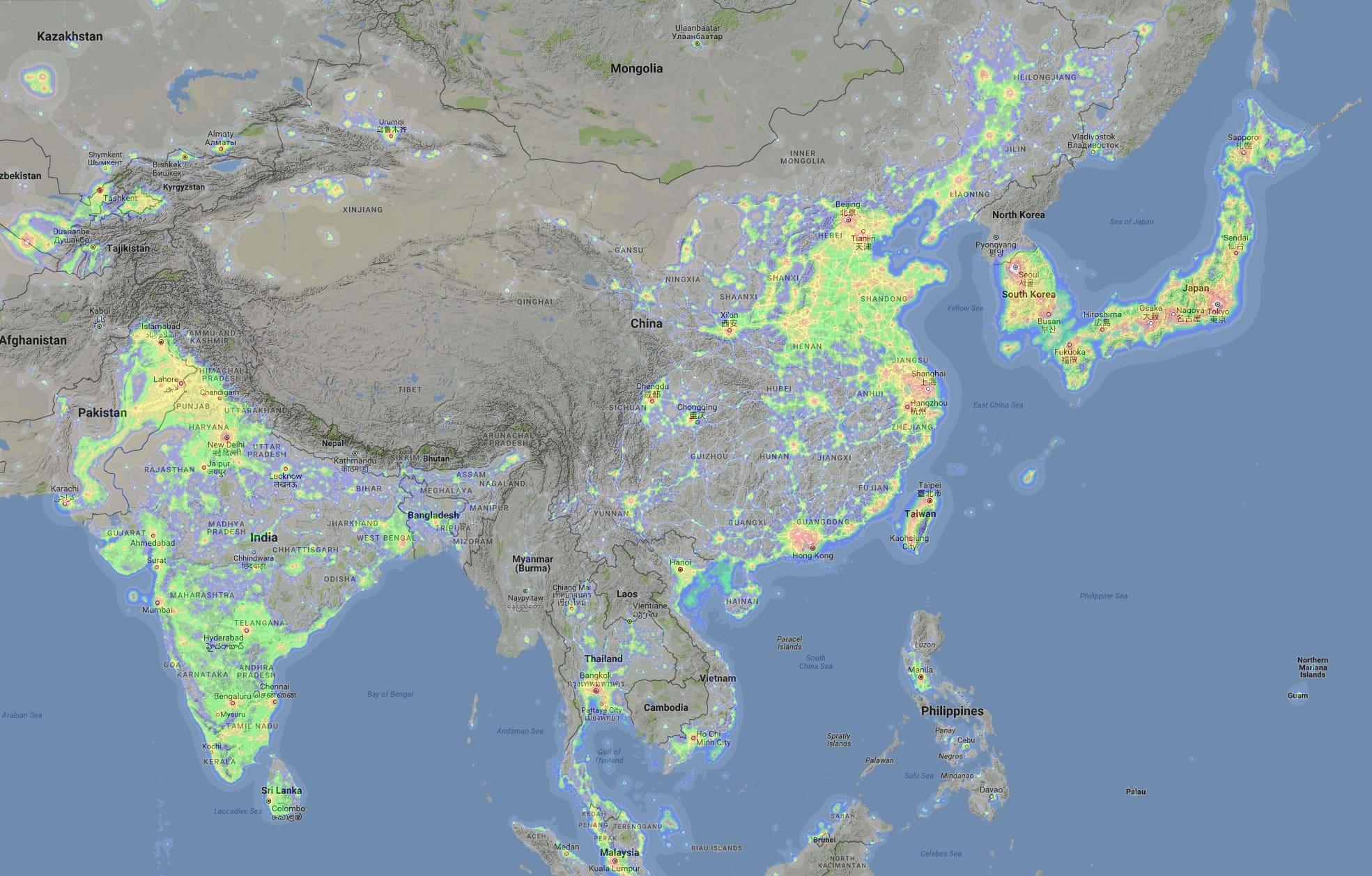Maps: Best Place to Stargaze | Brightest Cites | Darkest Nights