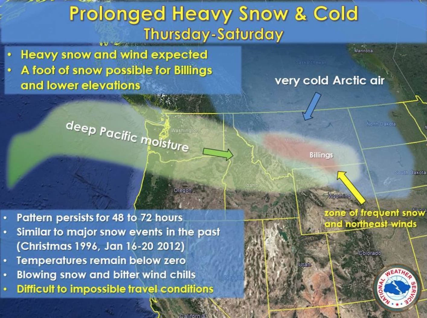 NOAA: Big Sky Is Under A Winter Storm Warning With 2+ FEET Forecasted ...