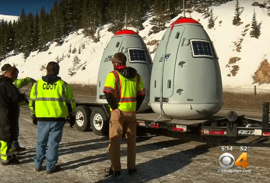 CDOT’s New Avalanche Mitigation Pods Look Like Spaceships
