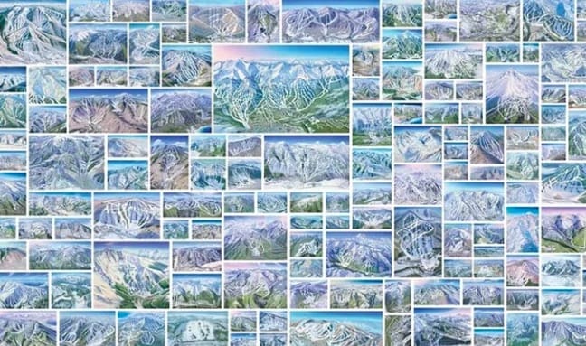 This Coffee Table Book of 200 Ski Resort Trail Maps Is The Perfect ...