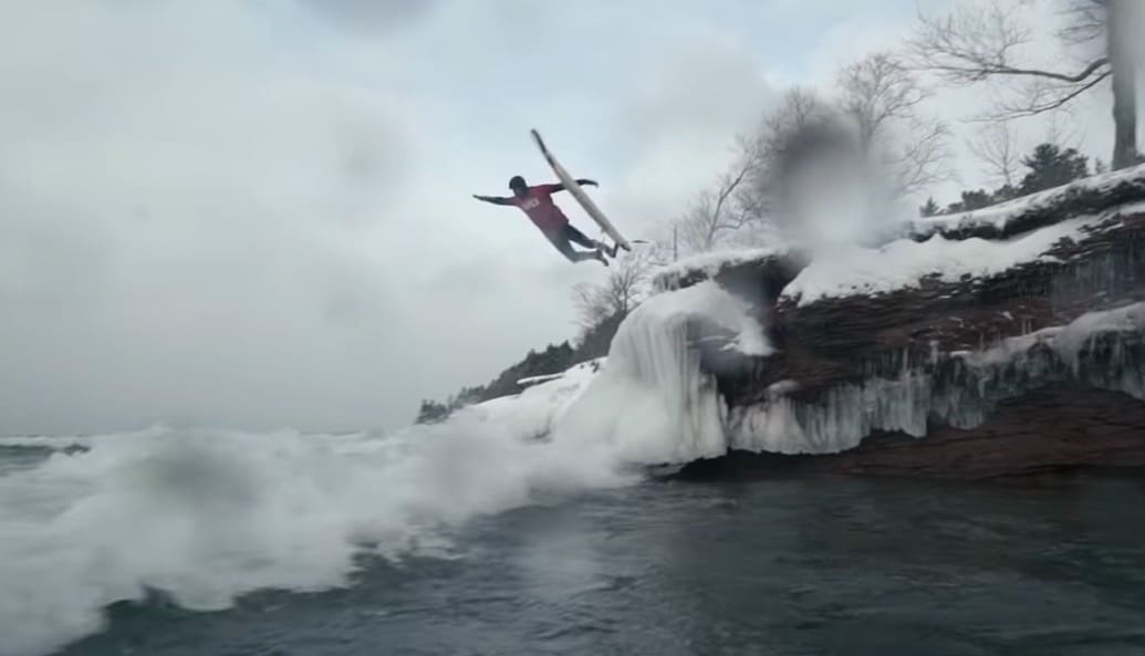 Ice Beard Surfers of Michigan’s Upper Peninsula