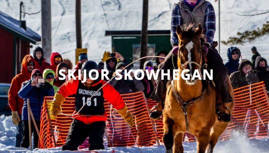 New England’s Only Skijoring Event @ Skowhegan, Maine