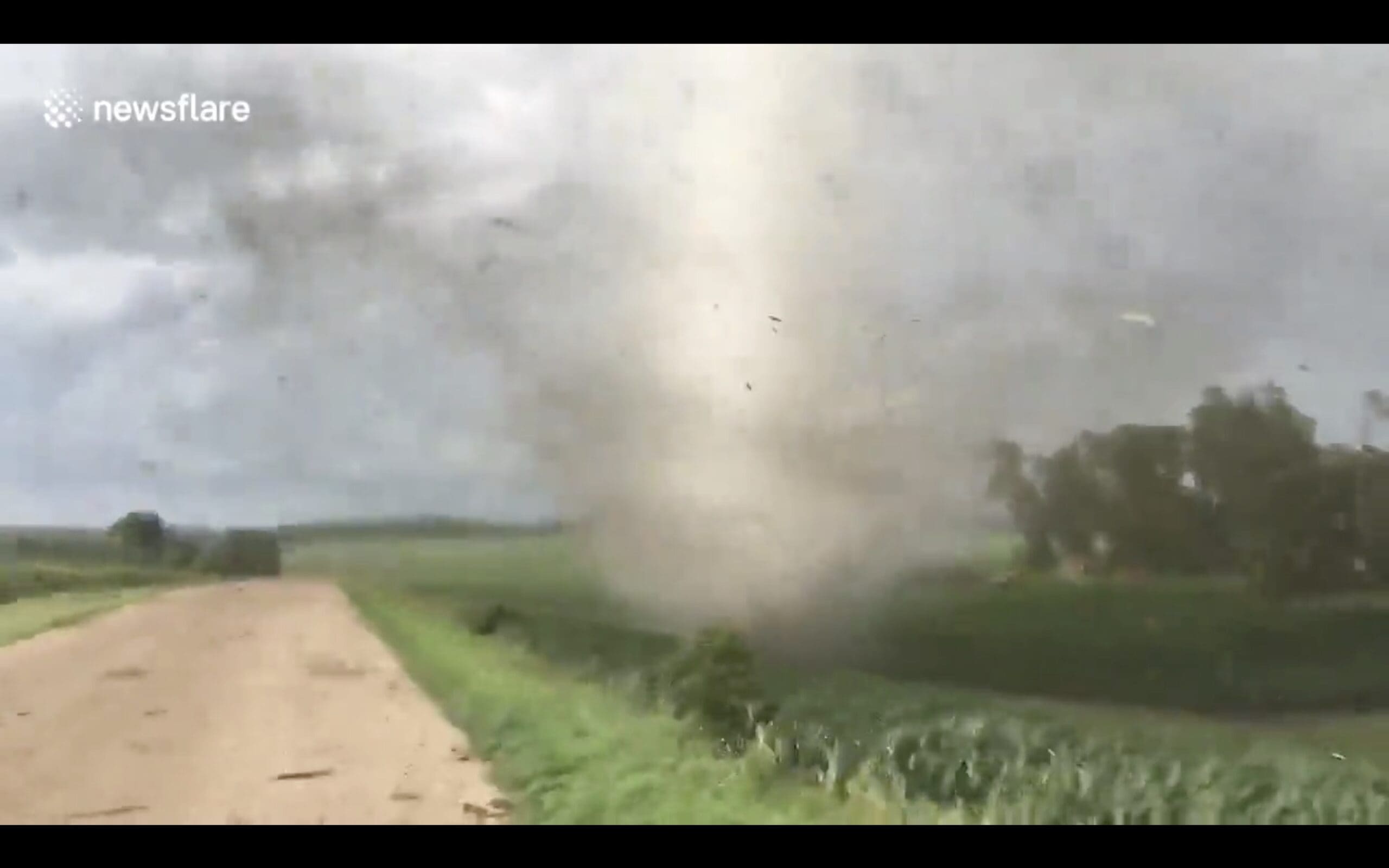 Storm Chaser Drives Up To Tornado And Gets Out Of His Car Unofficial