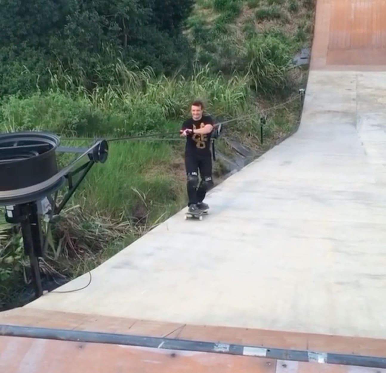Danny Way’s Mega-Ramp Has A Rope Tow