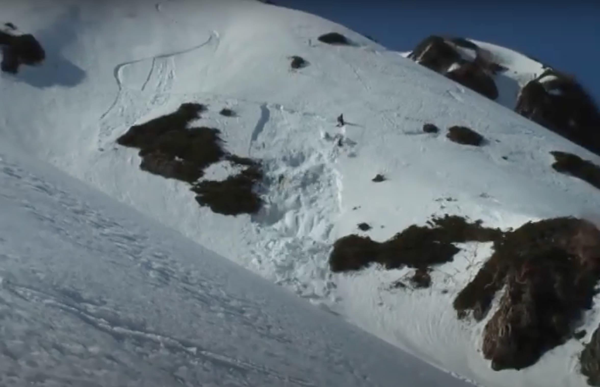 VIDEO: Double Wet Snow Avalanches Triggered By Backcountry Duo