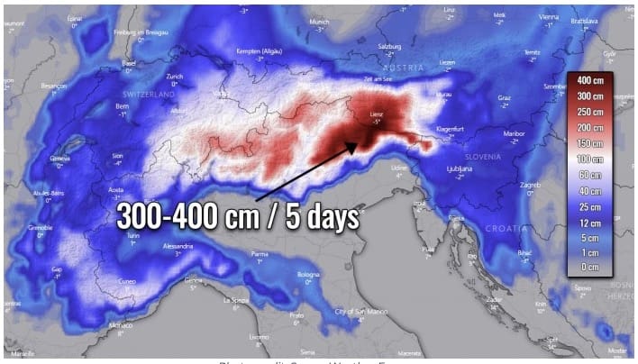 The Alps Are Buried Following MASSIVE Record-Breaking Snowstorm ...