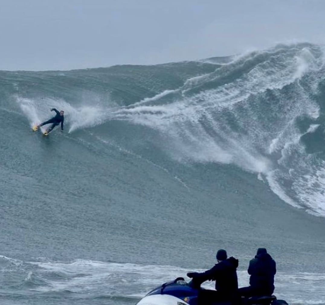 VIDEO: Drone Footage of Chuck Patterson Skiing Mavericks
